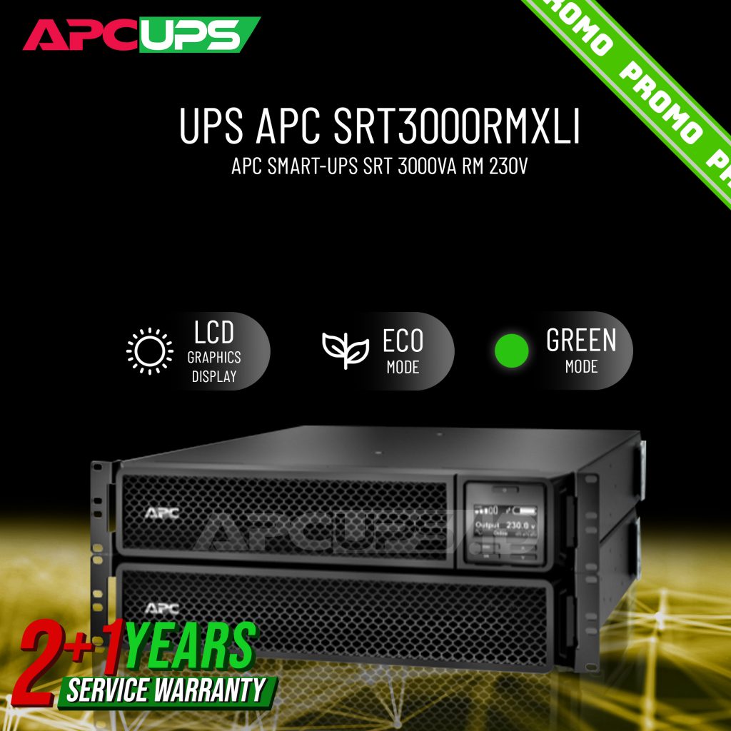 APC SMART-UPS SRT LI-ION 3000VA RM 230V NETWORK CARD - APC UPS