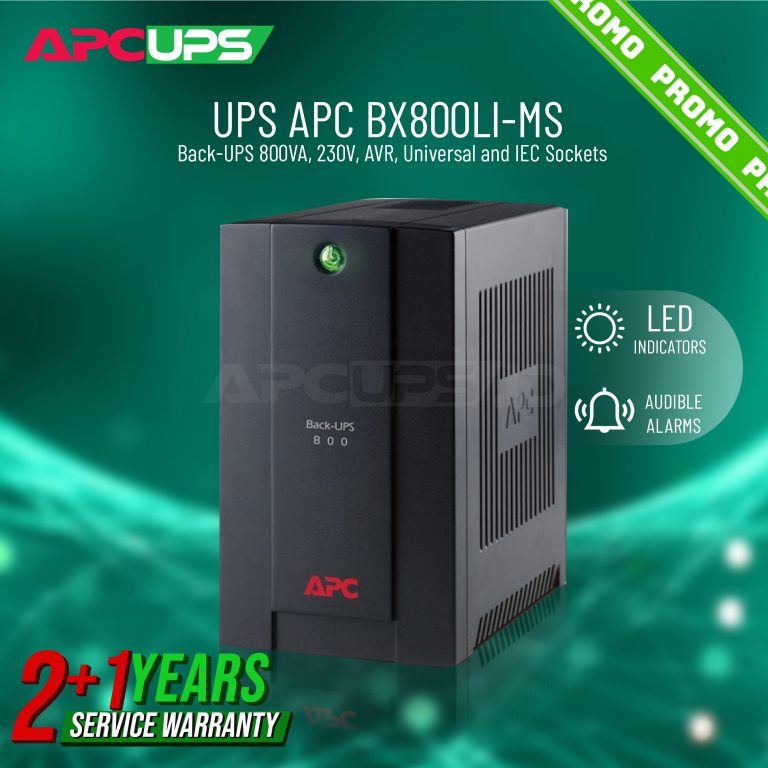 APC Back-UPS 800VA, 230V, AVR, Universal and IEC Sockets - APC UPS