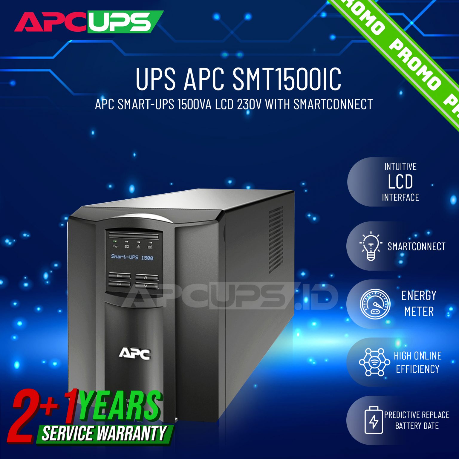 APC Smart-UPS 1500VA LCD 230V with SmartConnect - APC UPS